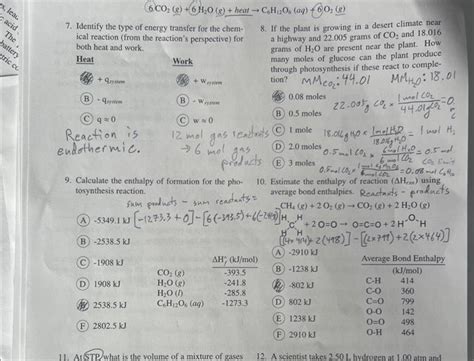 Solved Why Is Question 9 Sum Products Sum Reactants But