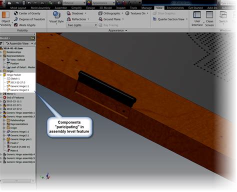What I Really Need To Do Is Tell Inventor Not To Have The Hinge Leaves