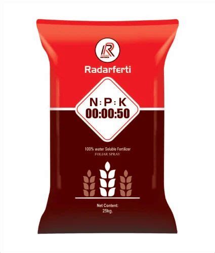 Powder Npk 00 00 50 Water Soluble Fertilizer Bag 25 Kg At Best Price