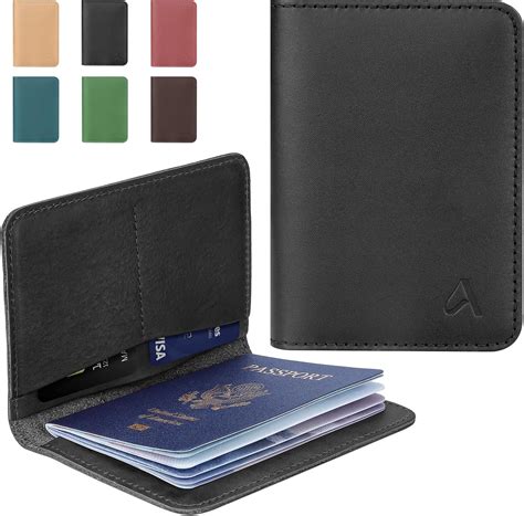 Allive Passport Holder For Travel Genuine Leather