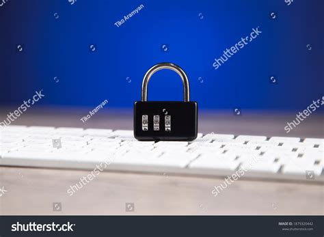 Cyber Safety Concept Lock On Computer Stock Photo 1879320442 Shutterstock
