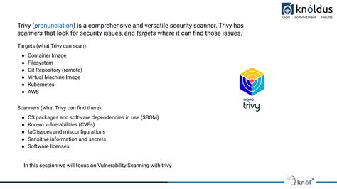 Trivy Vulnerability Scanning Pdf Operating Systems Computer Software And Applications