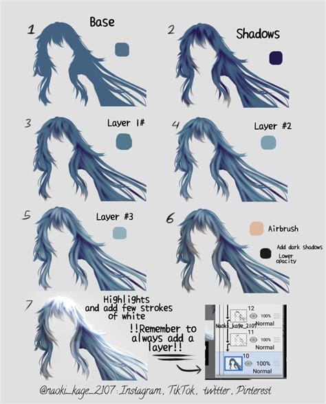 Hair Rendering Tutorial In 2024 Art Inspiration Drawing Sketchbook Art Inspiration Art
