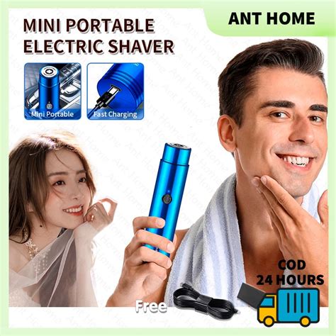 Mini Portable Electric Shaver For Men Usb Rechargeable Razor Beard Knife Travel Hair Removal