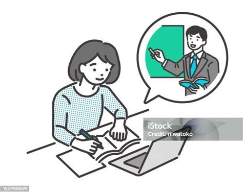 겨울 옷 공부 교복 고등학생 중학생 겨울 코스에서 남녀학생의 벡터 일러스트 레이션 소재 데스크탑 컴퓨터에 대한 스톡 벡터 아트 및 기타 이미지 데스크탑 컴퓨터 학생