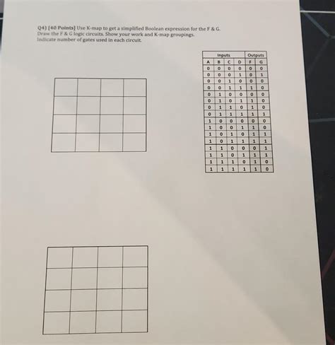 Solved Q Points Use K Map To Get A Simplified Boolean Chegg