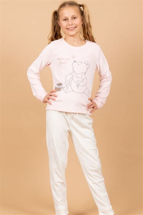 Girls Pink Pooh Pj