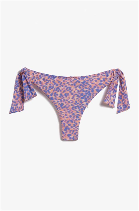 Printed Brazilian Bikini Bottom Rosalia Spe Imp Fd Mauve Etam