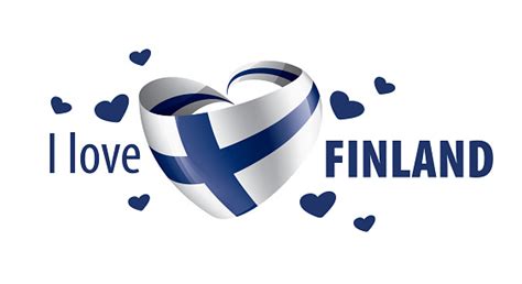 하트 모양의 핀란드 국기와 비문 나는 핀란드를 사랑해요 벡터 일러스트레이션 국가 관광명소에 대한 스톡 벡터 아트 및 기타 이미지 국가 관광명소 국기 기 Istock