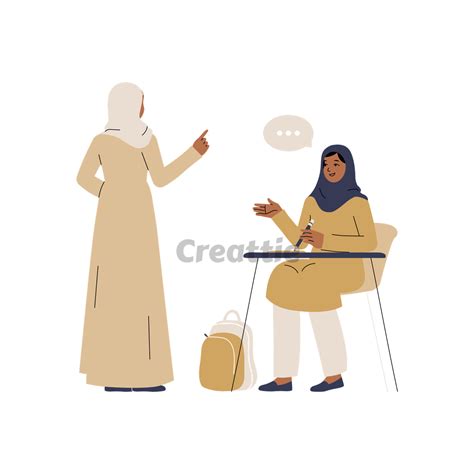 Download Classroom Interaction Illustration In Svg And Png