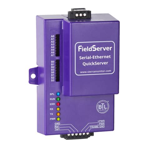 Smc Networks Fieldserver Quickserver Fs Qs 12 0 Series Startup Manual