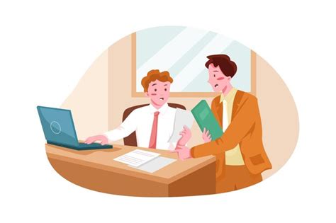 premium vector cartoon programmers discussing software development at