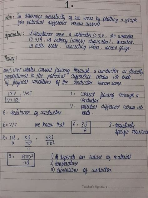 Physics Practical File Pdf
