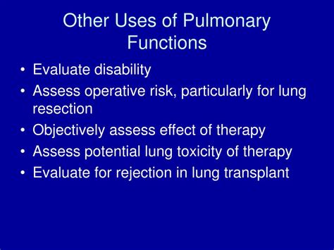 Ppt Pulmonary Function Tests Powerpoint Presentation Free Download Id 3299117