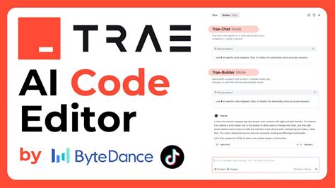 trae ai code editor by bytedance tiktok youtube
