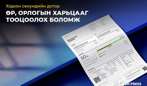 Секундийн дотор өр орлогын харьцааг тооцоолох боломжтой боллоо