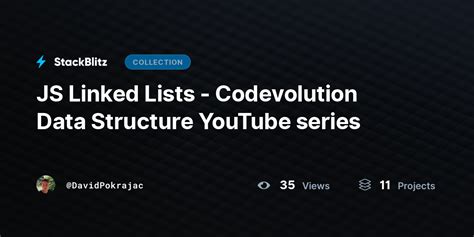 Js Linked Lists Codevolution Data Structure Youtube Series By