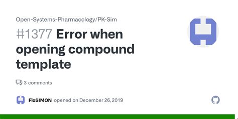 Error When Opening Compound Template · Issue 1377 · Open Systems