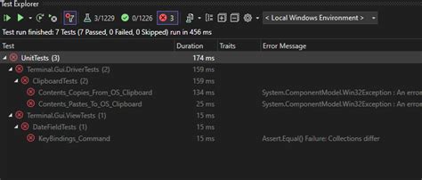 Some Unit Tests Are Failing · Issue 2923 · Gui Csterminalgui · Github