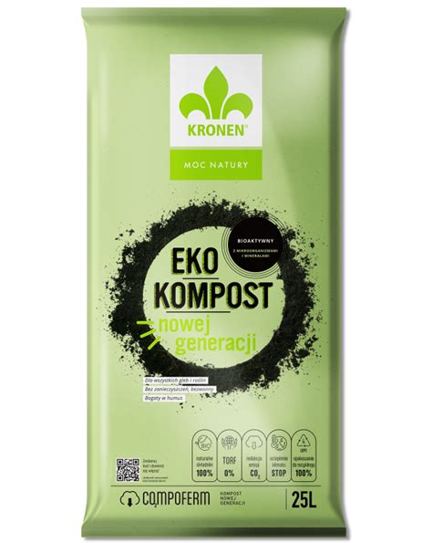 Eko Kompost Nowej Generacji Gotowy Kompost 25 L Paleta 60 Szt