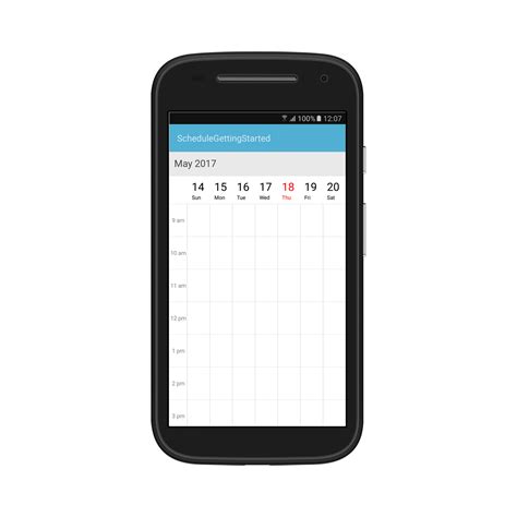 Getting Started With Syncfusion Essential Schedule For Xamarin Android