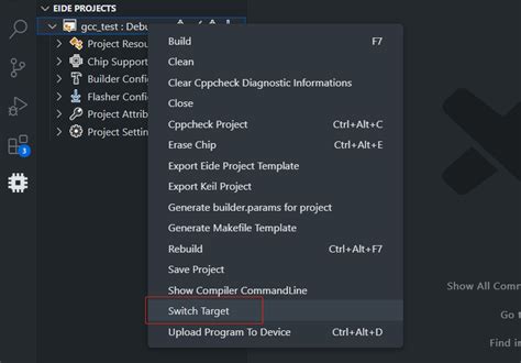 Project Targets Embedded Ide For Vscode