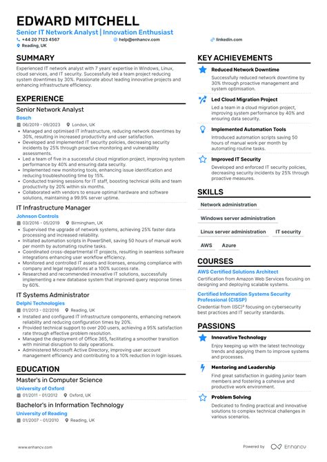 Server Cv Examples And Guide For 2025