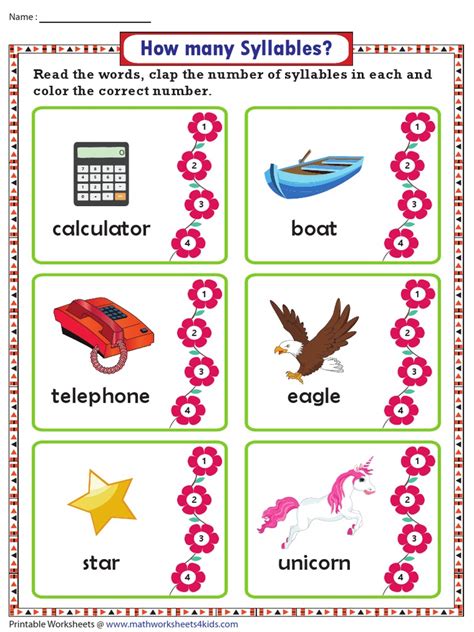 Count Syllable Flower Pdf Count Syllable Flower Pdf