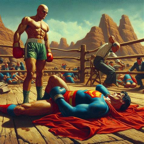 Superman Knocked Out 035 By Superfights On Deviantart