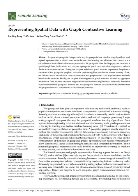 pdf representing spatial data with graph contrastive learning