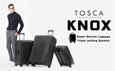 Tosca Knox Collection 55cm Carry On Black Clamp Style Locking Syst The New Zealand Luggage