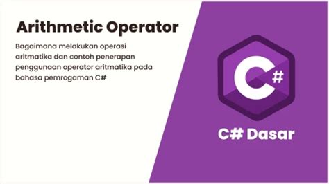 Belajar Bahasa Pemrogaman Dasar C 19 Arithmetic Operator — Minarsih