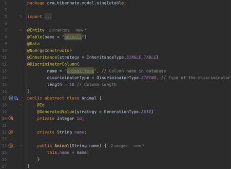 Discriminatorcolumn Vs Discriminatorvalue In Jpahibernate