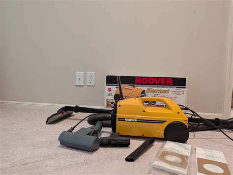 Hoover Hornet Portable Canister Vacuum With Box And Attachments Sold At