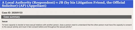 Capacity To Engage In Sexual Relations A Forthcoming Supreme Court Hearing Promoting Open