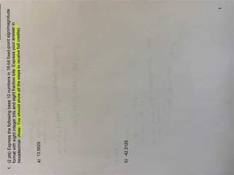 Solved 3 2 Pts Convert Following Two S Complement Binary Fixed