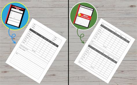 Weekly Time Sheet Log Book Timesheet Log Book For Multiple Employees To Record Time And Work