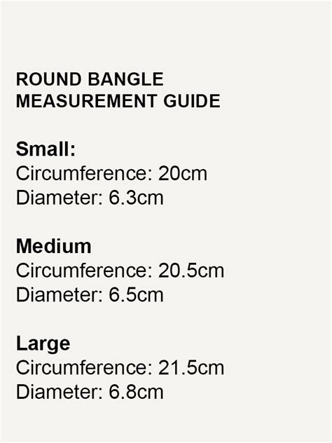 Bangle Size Guide Yvonne Kelly Irish Jewellery