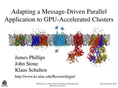 Ppt Adapting A Message Driven Parallel Application To Gpu Accelerated Clusters Powerpoint