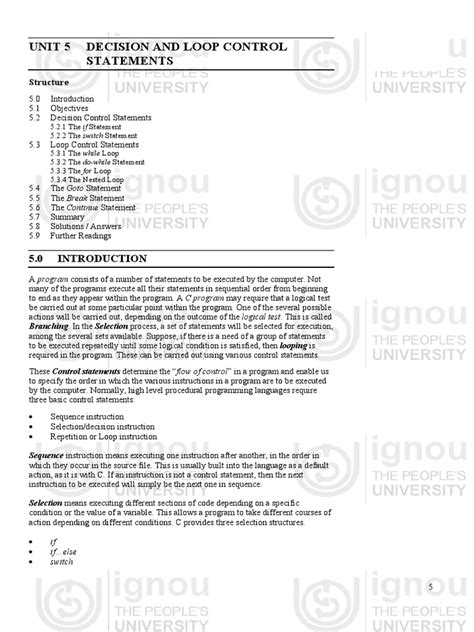 Control Flow in C Programming: An Overview of Decision and Looping ...