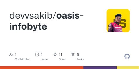 github devvsakib oasis infobyte