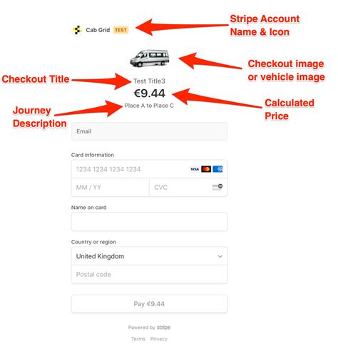 Cab Grid Pro Stripe Payment Processing Add On V3 Configuration