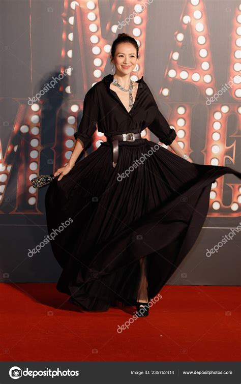 Chinese Actress Zhang Ziyi Arrives Red Carpet Presentation Ceremony Th Stock Editorial Photo