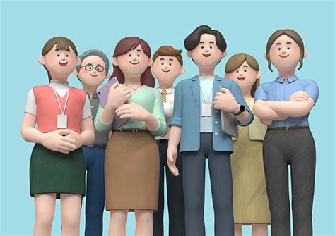 비즈니스 캐릭터자신감있는 포즈로 서있는 3d 그래픽 이미지 유토이미지 상세페이지 베이직샵 3d 22498320