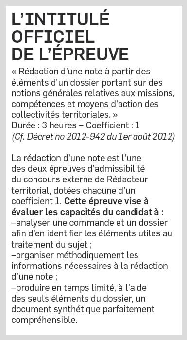 La rédaction dune note guide pratique de lépreuve du concours de Rédacteur Vocation