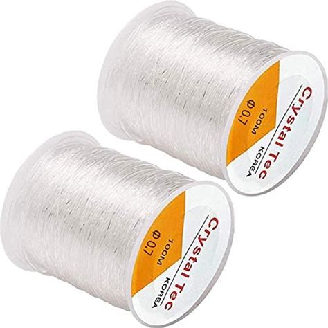 Homepal 1mm Stretchy Bracelet String Clear Elastic String Elastic Cord For Jewelry