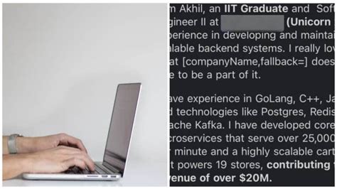 Your Code Did Not Work Iit Graduate Uses Ai To Write Cover Letter
