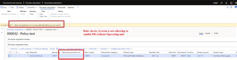 Purchasing Policies Purchase Requisition Control Rules In Microsoft Dynamics 365 Finance And