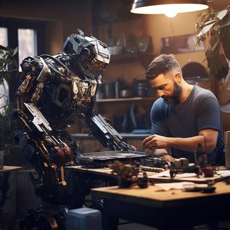 premium ai image ai assistance robots of tomorrow at your service