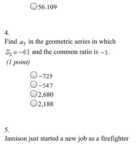 solved calculate the partial sum s for the sequence